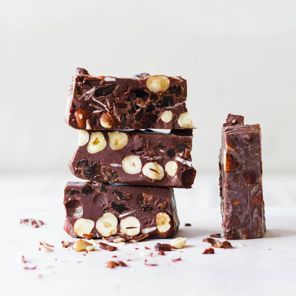 Homemade Chocolate Hazelnut Coconut Bars - Refresh My Health