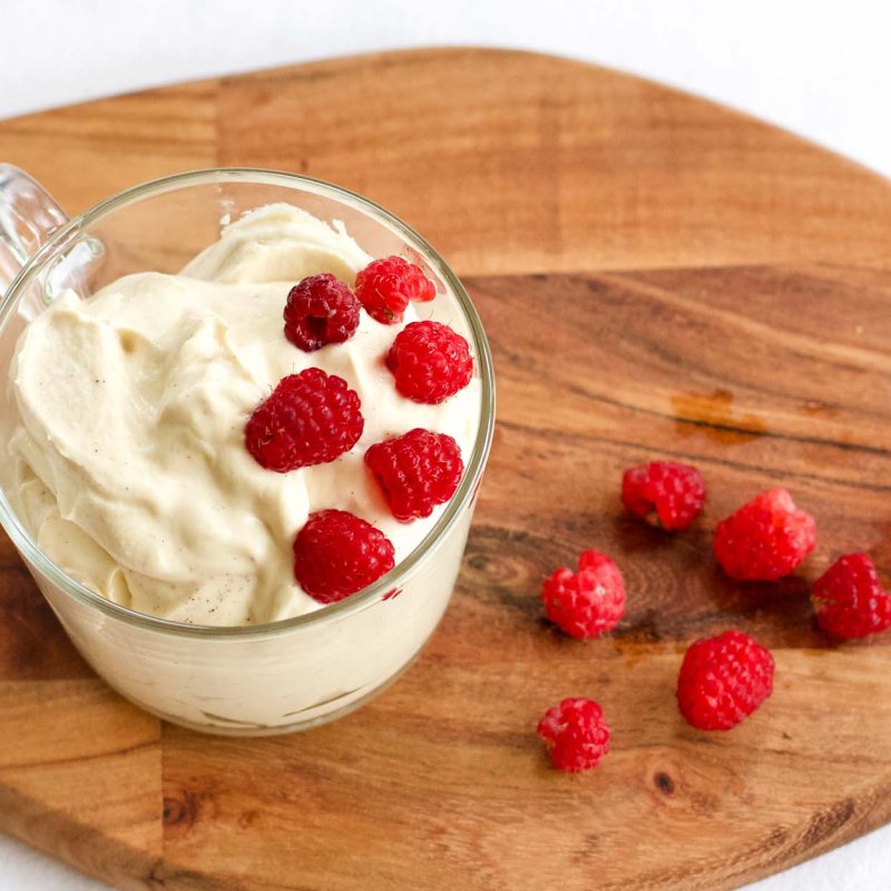 Homemade Raspberries Whipped Cream Dessert - Refresh My Health