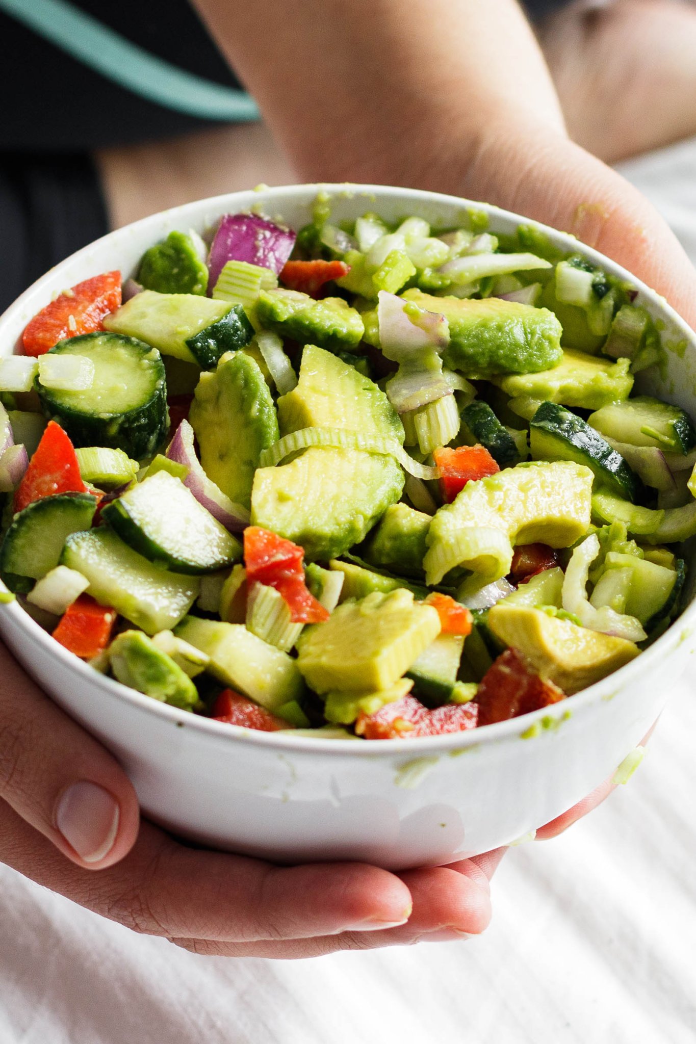 Easy Messy Avocado Summer Salad - Refresh My Health